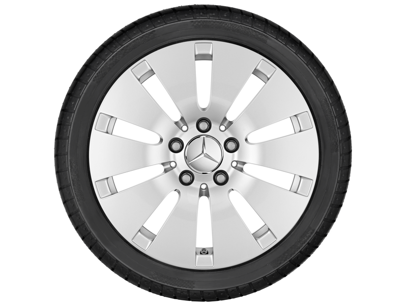 10-hole wheel, 43.2 cm (17 inch) | A25340105007X45 | Mercedes-Benz