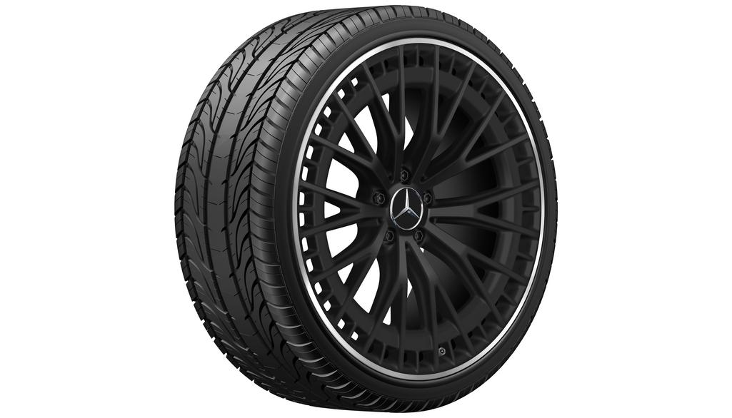AMG multi-spoke wheel (10,5 J x 21 ET 67, matt black, high-sheen rim ...