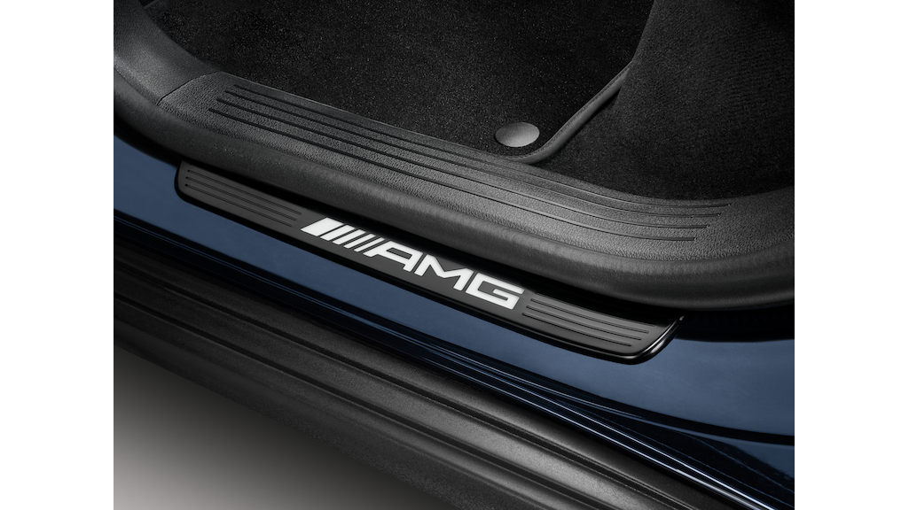 Exchangeable cover for illuminated door sill panels, AMG, rear, Set of ...