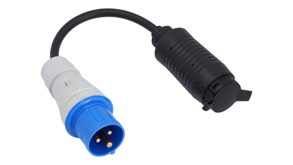 Flexible Pro charging system, Adapter, CEE 16/1-phase (Plastic, black, LHD/RHD) | Passenger car ...