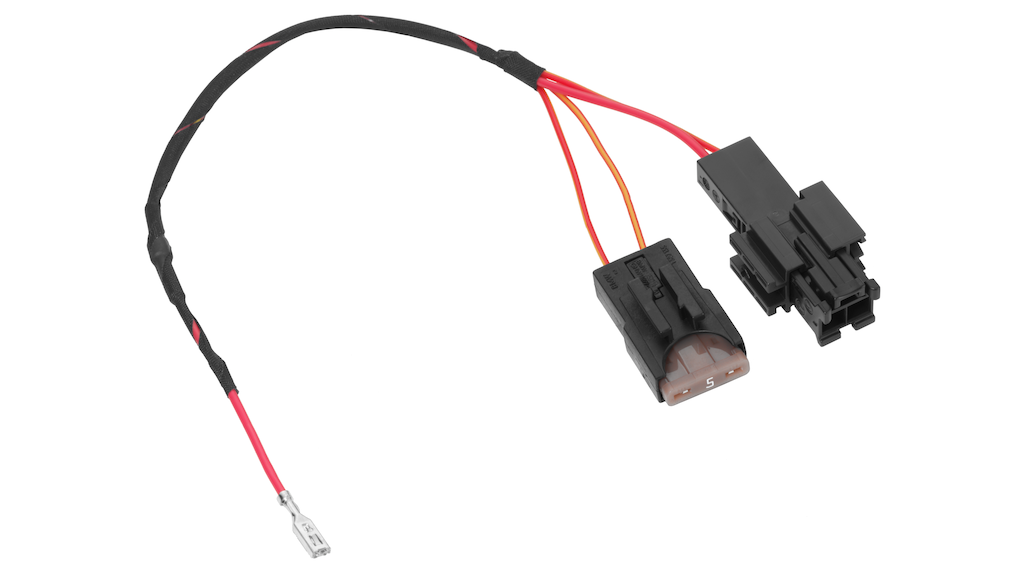 Illuminated Mercedes star, Wiring harness, Y-cable (Plastic, black ...