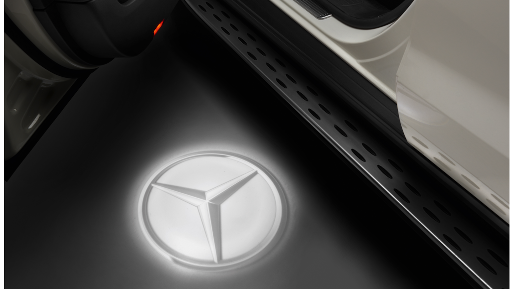 LED logo projector, Mercedes star (1 set [CLA, CLS, E-Class, S-Class ...