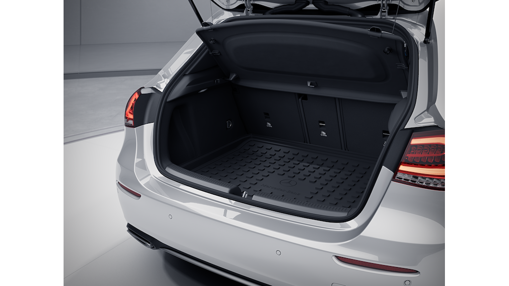 Boot tub, flat (black, Polypropylene) | Boot | Comfort | Hatchback W177 ...