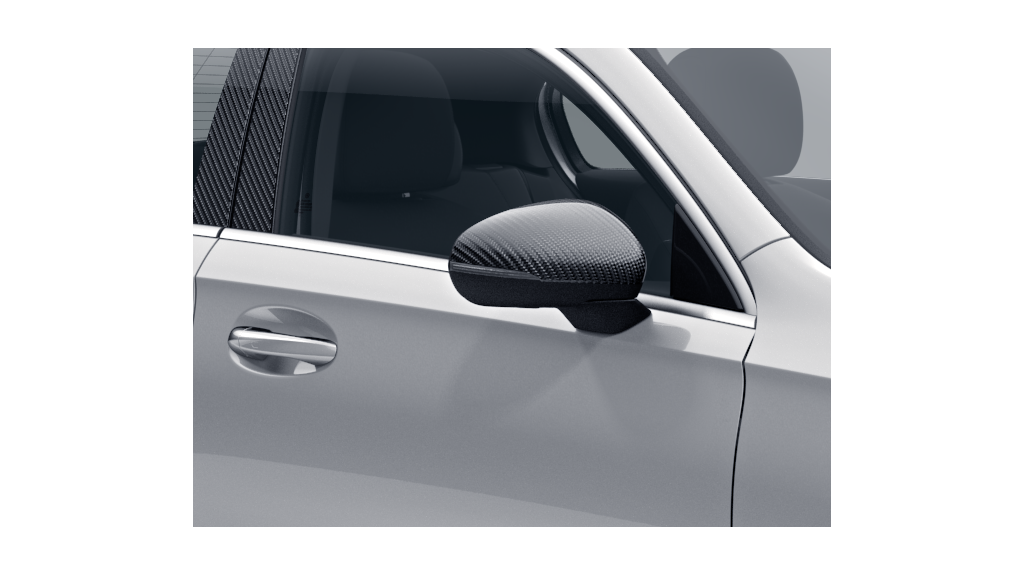 Exterior mirror cover, Carbon-Style (polycarbonate, carbon, carbon ...