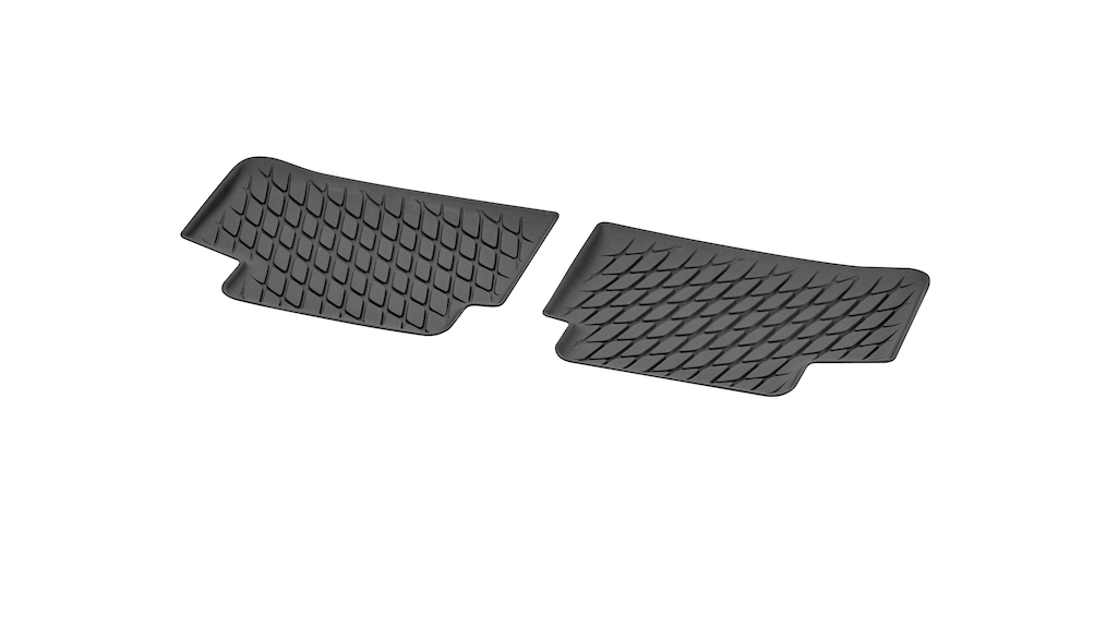 Bilmattor, Dynamic Squares, Baksäte, 2-delad (svart) | Golvmattor ...