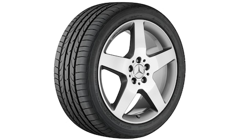 AMG hub caps, in centre lock design (matt black) | Wheel accessories ...
