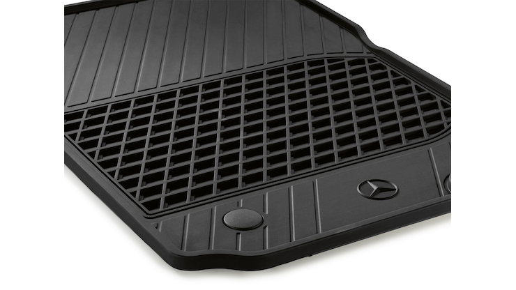 All season floor mats CLASSIC Driver front passenger s mat Set of 2 black Floor mats Protectors covers Cabriolet A217 01 18 Mercedes Benz Genuine Accessories