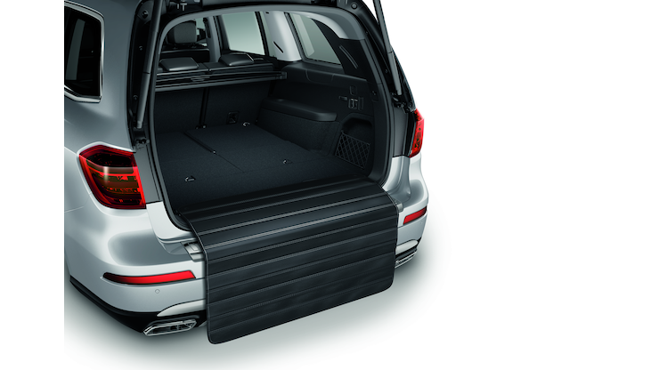 Zick Zack Ladekantenschutz schwarz Kunststoff Schaumstoff Kofferraum Komfort SUV W166 09 15 Mercedes Benz Original Zubehor