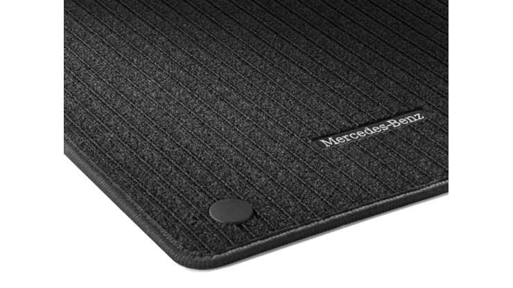 Ribbed mats CLASSIC Driver front passenger s mat Set of 2 with H00 LHD black Floor mats Protectors covers All models Model series 907 Sprinter 06 18 Mercedes Benz Genuine Accessories