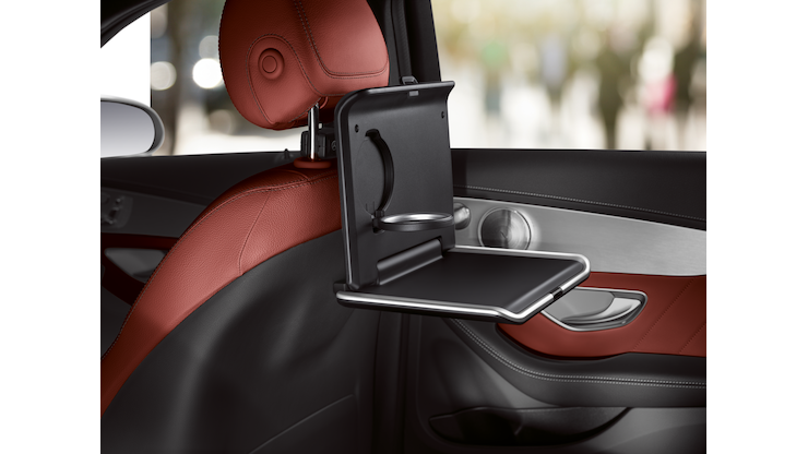 Folding table Style Travel Equipment black Plastic Interior comfort Comfort Mercedes Maybach X222 07 17 03 21 Mercedes Benz Genuine Accessories
