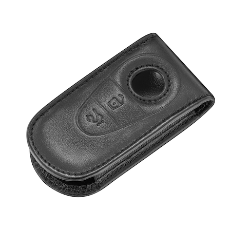 Custodia portachiavi colore nero Pelle di vitello Portachiavi Accessori Mercedes Benz Collection Showroom