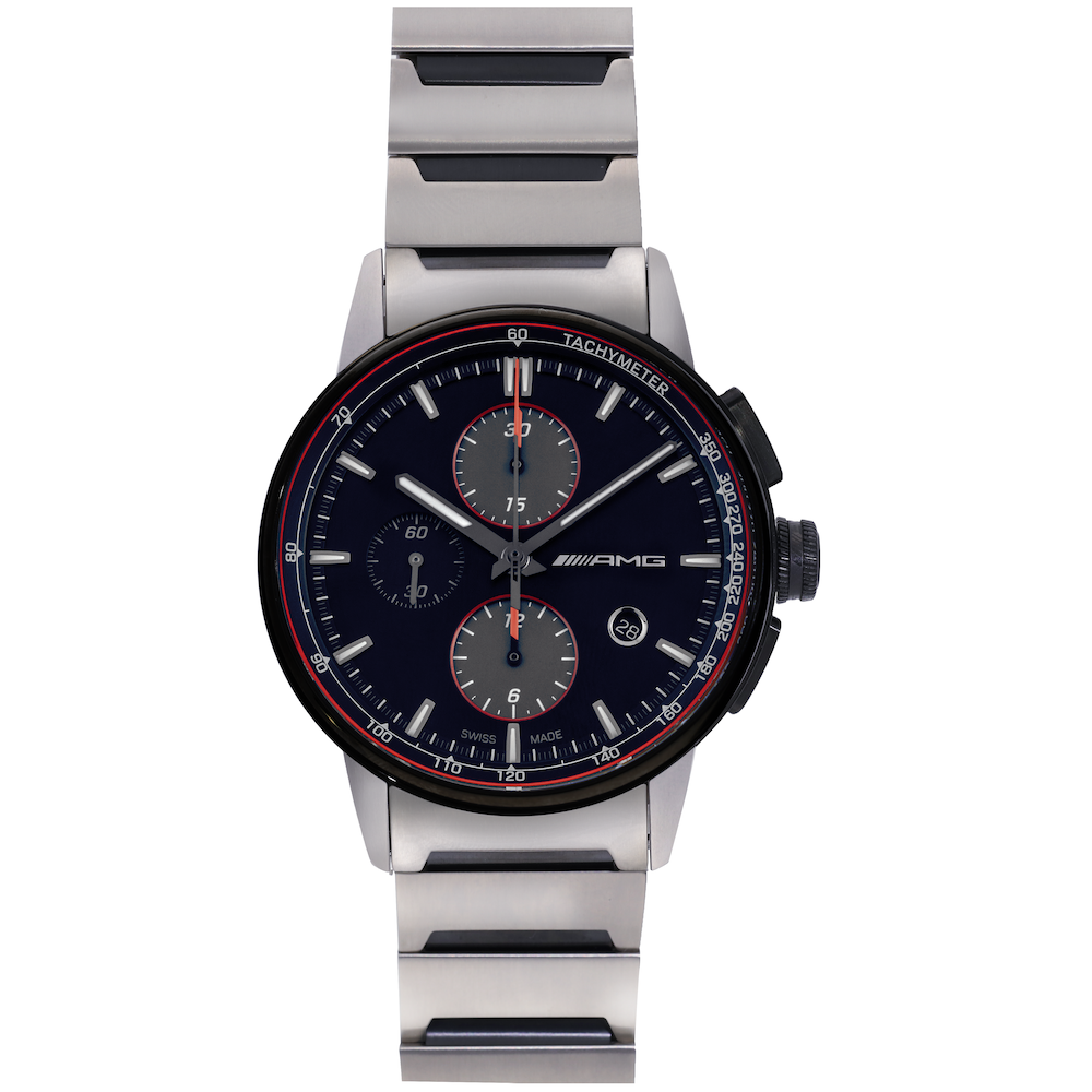 AMG automatic chronograph, Men, business (black / anthracite / red ...