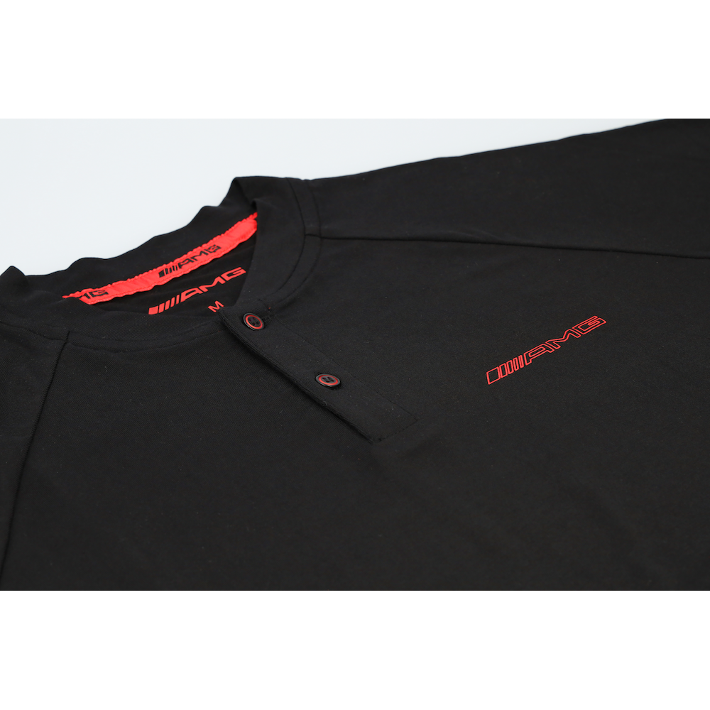 AMG men's polo shirt (black / red, M) | Polo shirts | Men's clothing ...