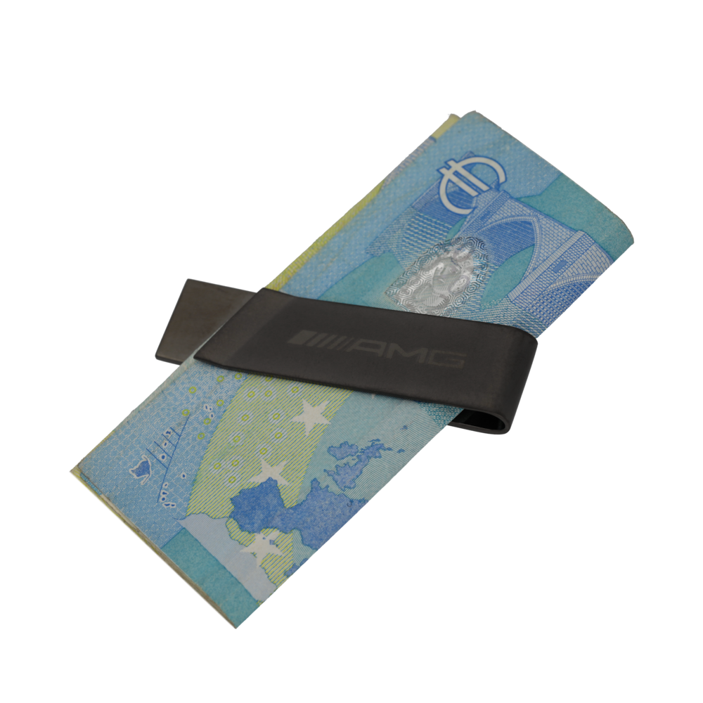 AMG money clip anthracite Stainless steel Wallets purses Bags Luggage Mercedes Benz Collection Showroom