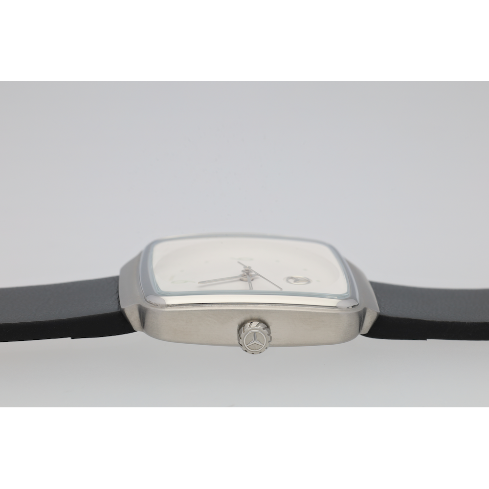 Horloge dames, Modern (wit / antraciet / zwart, edelstaal / Kalfsleder ...