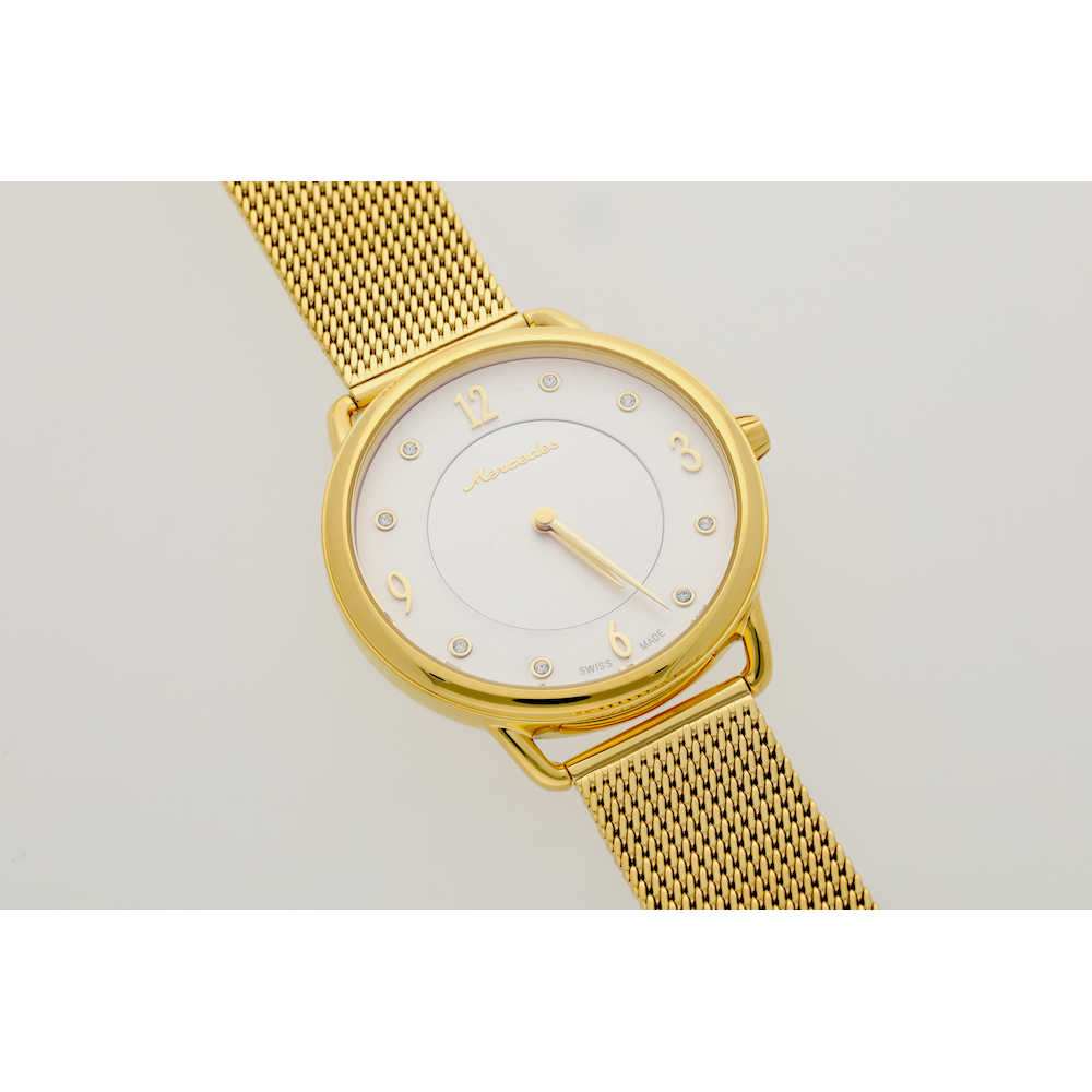 Reloj de pulsera, señora, Classic Lady (dorado, Acero inoxidable ...