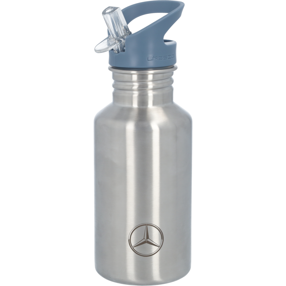 Children's drinking bottle, Mercedes-Benz (silver-coloured / blue ...