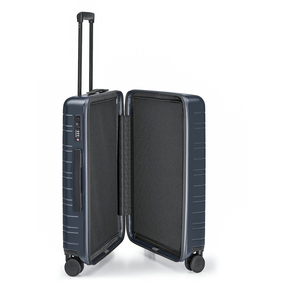 Suitcase, H6 (dark blue, Polycarbonate / Polyester, HORIZN STUDIOS, 65. ...