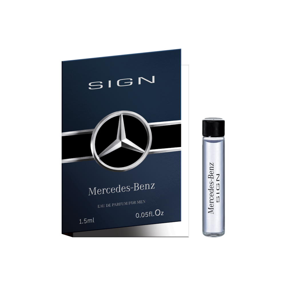 Mercedes-Benz sign, Product samples, EdP, pack of 12 (for men, INCC, 1. ...